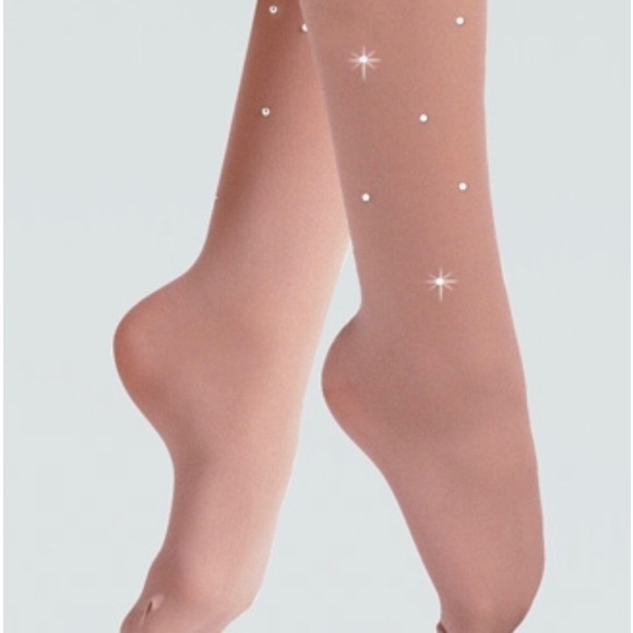 Capezio | Accessories | Capezio Light Suntan Tights Rhinestones Sm ...